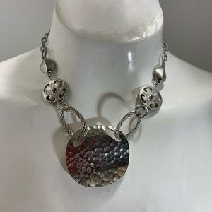 Ruby Rd. Jewelry | Elegant Ruby Rd Suede Leather Silver Necklace | Poshmark